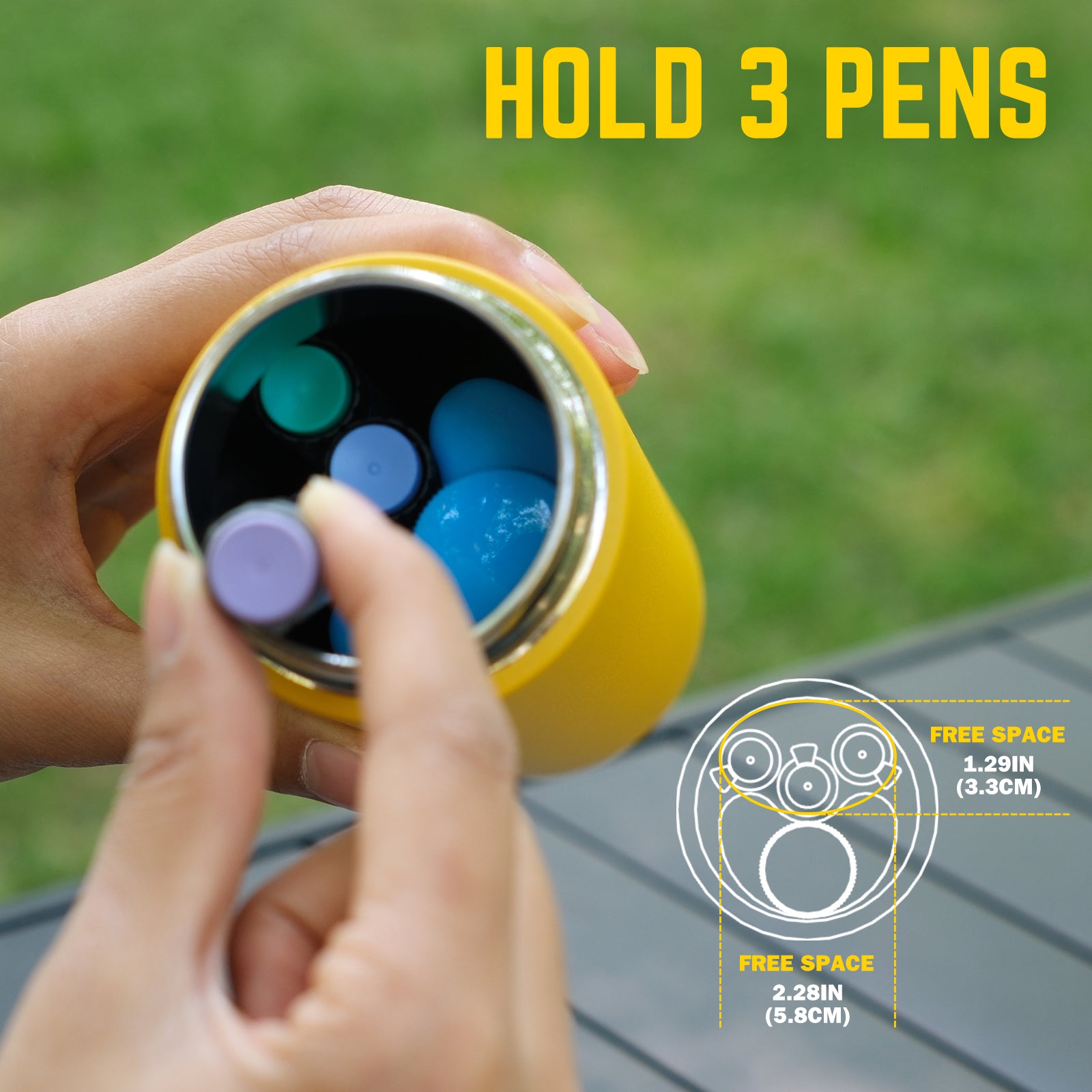 60H 3 Pens Compact Insulin & Medications Cooler (BC-B001 Alpine yellow ...